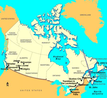 Where Is Moncton Canada Map - Map